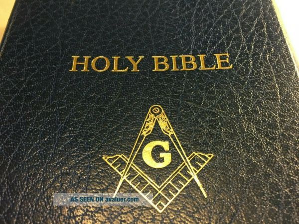 Holy Bible - (Master Mason Edition) Heirloom (Blue) | #48773255