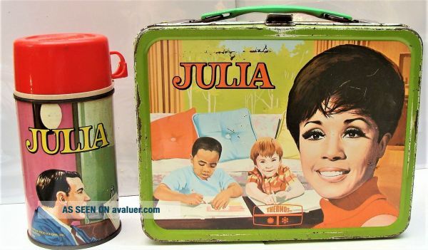Vintage 1969 Julia TV Show Metal Lunchbox & Thermos | #48806531