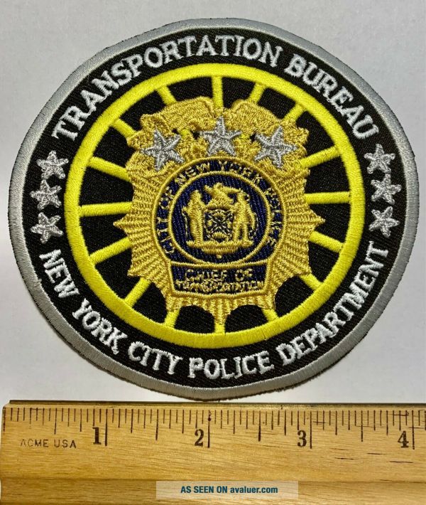 NYPD York City Police Department Transportation Bureau Patch | #48800630