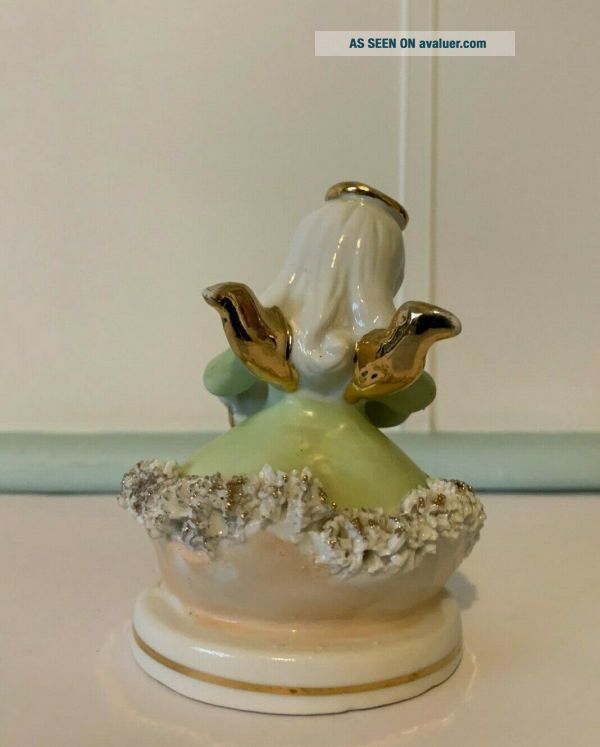 Lefton China Angel Figurine Spaghetti Trim Made In Japan Vintage ...