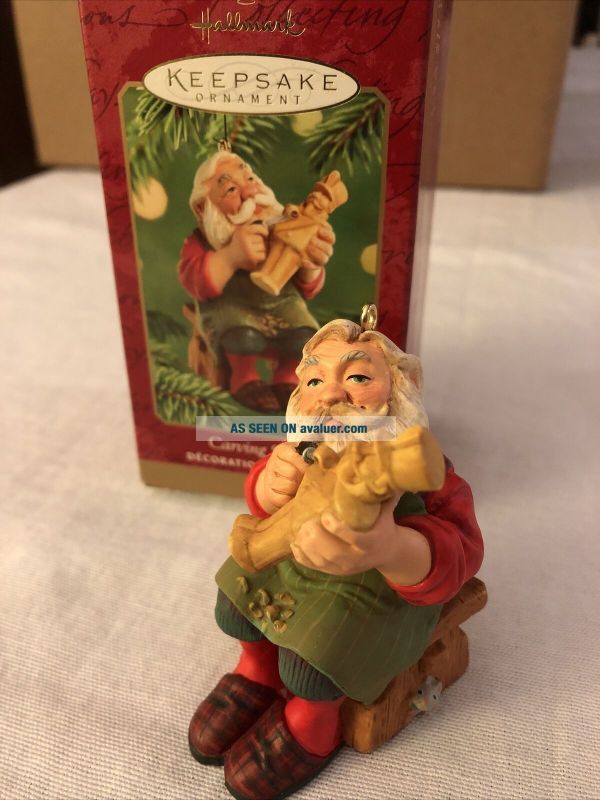 Hallmark Keepsake Ornament Carving Santa Claus 2001 | #48911779