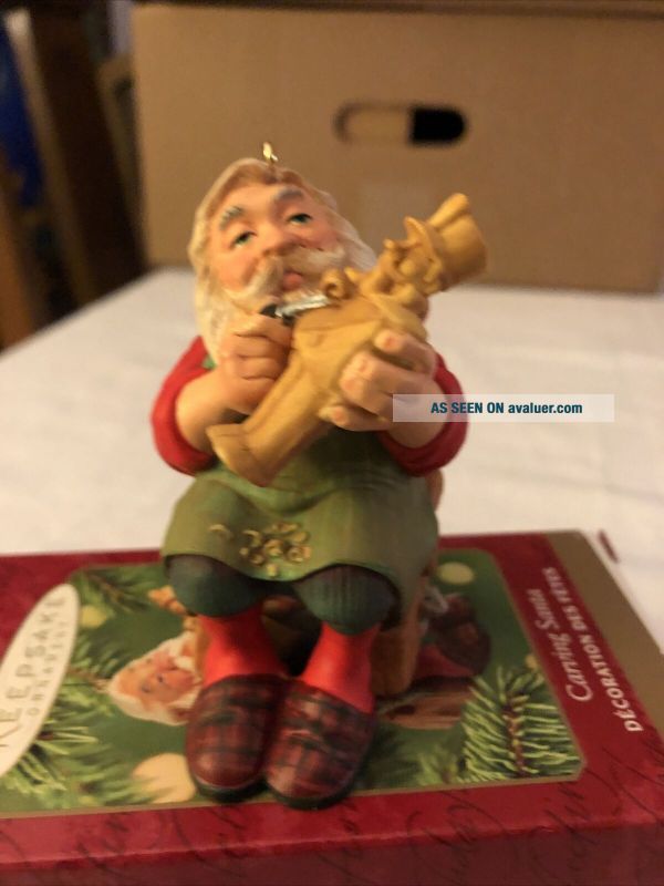 Hallmark Keepsake Ornament Carving Santa Claus 2001 | #48911779