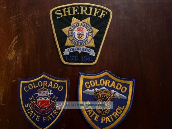Colorado State Patrol & Summit Co Sheriff Shoulder Patches | #48917734