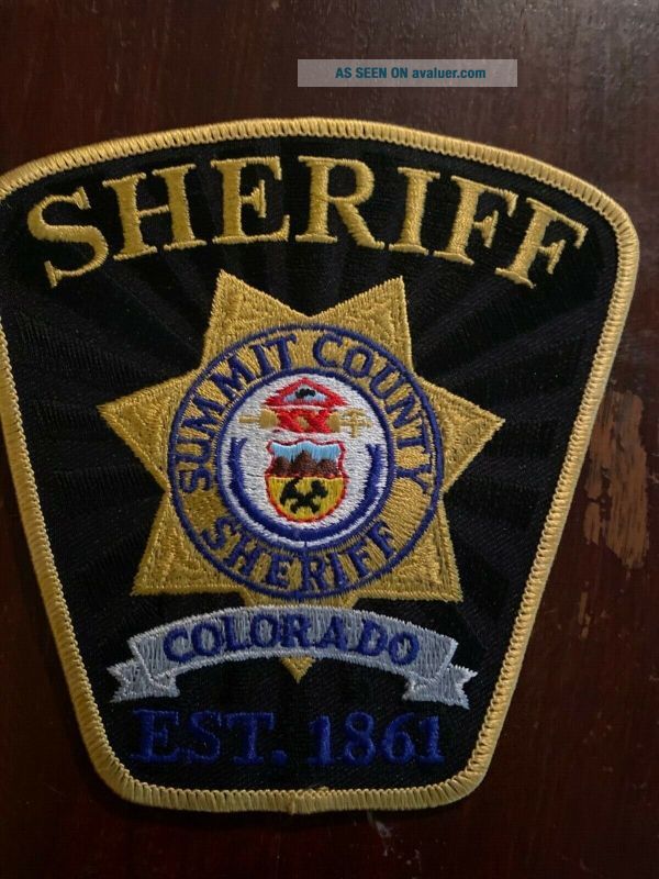 Colorado State Patrol & Summit Co Sheriff Shoulder Patches | #48917734