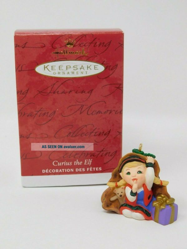 Hallmark Keepsake Ornament 2001 Curius The Elf Collector ' S Club ...