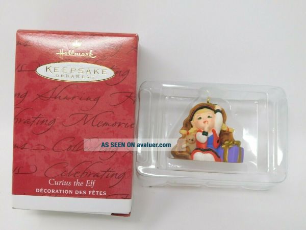Hallmark Keepsake Ornament 2001 Curius The Elf Collector ' S Club ...