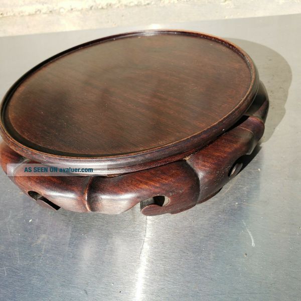 Great Old Chinese Carved Wood Stand | #48923561