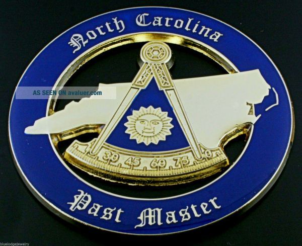 North Carolina Past Master Car Emblem Masonic Automobile Emblem | #48932113