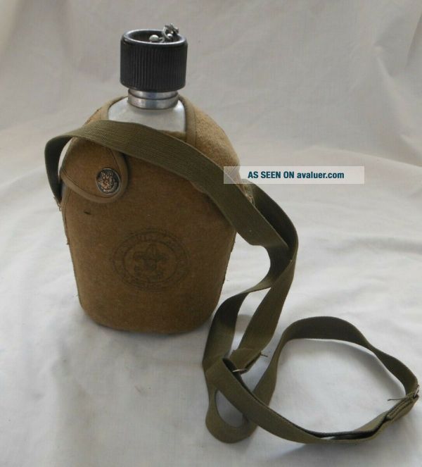 Vintage WW2 - Era Official BOY SCOUTS Of America CANTEEN, CANVAS COVER ...
