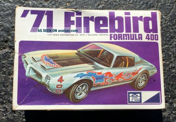 Scarce Boxed Unbuilt 1971 Pontiac Firebird Formula 400 Hardtop MPC Kit ...