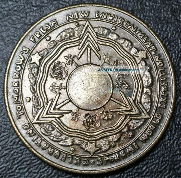 EXPO ’74 WORLD’S FAIR SPOKANE WASHINGTON USA MEDALLION - | #48975751