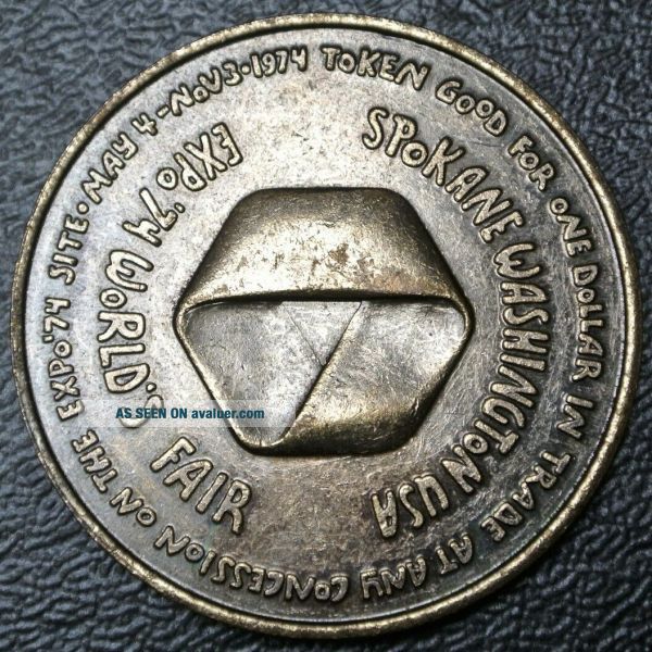 EXPO ’74 WORLD’S FAIR SPOKANE WASHINGTON USA MEDALLION - | #48975751