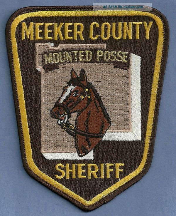 MEEKER COUNTY SHERIFF MINNESOTA MOUNTED PATROL SHOULDER PATCH | #49074305