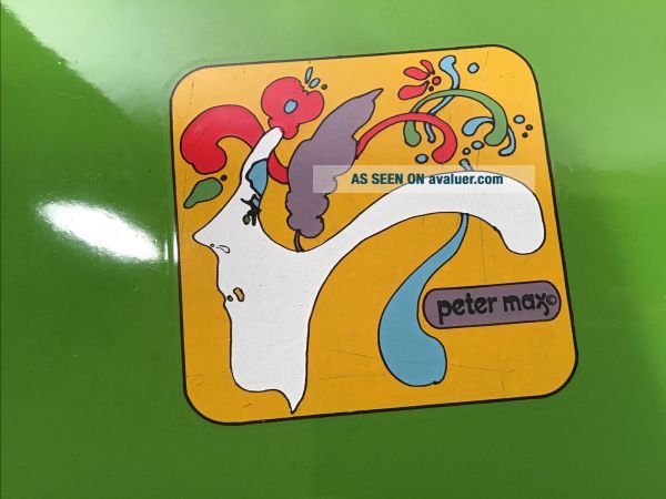 Vintage PETER MAX Green Metal Tray Ernest Sohn Creations. Vg | #49111246