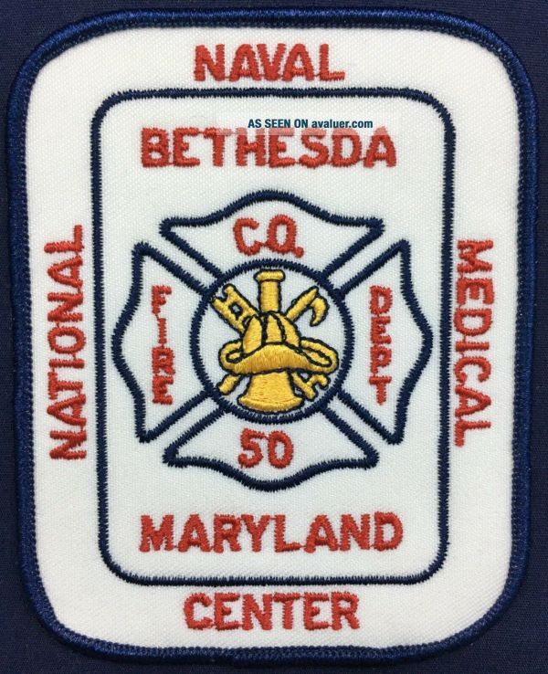 1990s Bethesda Naval Hospital Fire Department Patch Bethesda Maryland ...
