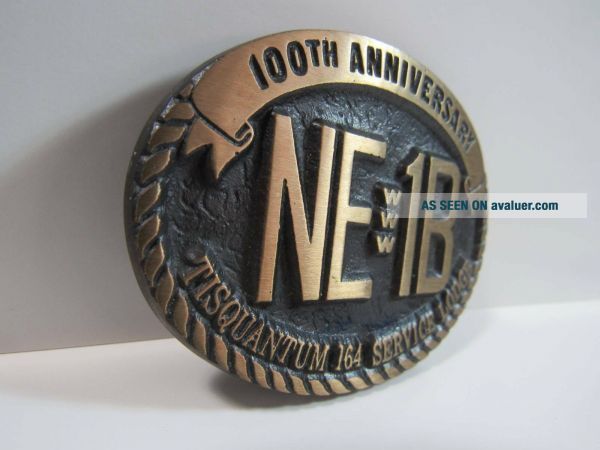 NobleSpirit (EL) Vintage Solid Bronze OA Belt Buckle | #49105302