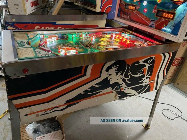 1977 BALLY EIGHT BALL PINBALL MACHINE CLASSIC LEDS PLAYS GREAT FONZIE ...
