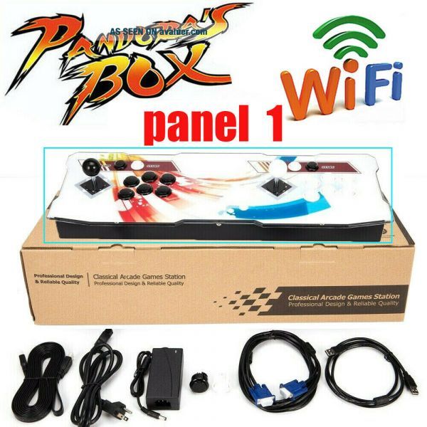 WIFI Pandora ' S Box 4500 In 1 Retro Video Game Button Double Stick ...