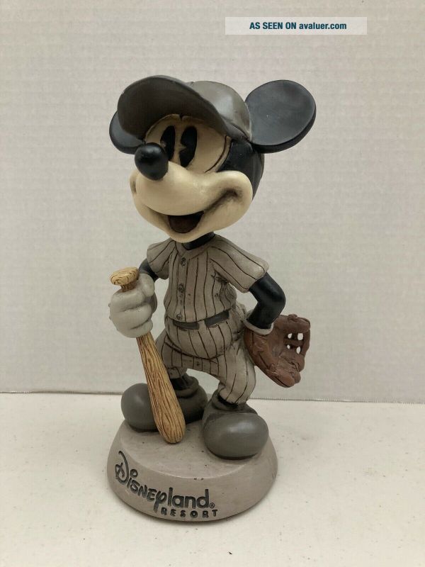 Vintage Disneyland Resort Mickey Mouse Baseball Bobblehead Big Fig ...