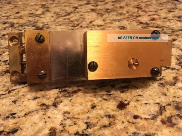 SAFE DEPOSIT BOX DOOR LOCK OLD BANK VINTAGE VAULT ONE KEY | #49188517