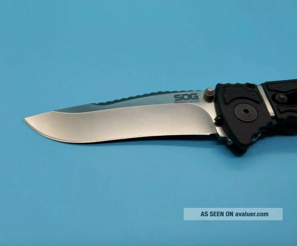 SOG Trident Elite Arc Lock Clip Point Spring Assisted Knife S323 ...