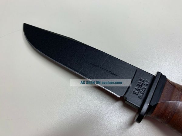KA - BAR KABAR OLEAN NY USA USN MK1 FIXED BLADE KNIFE W/ SHEATH | #49280141