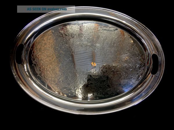 Vintage Gorham EP Silver Plate Serving Platter / Tray 22 X 16 XLNT ...