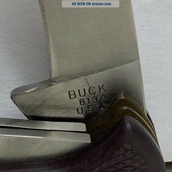 VINTAGE BUCK 813 WORKMAN POCKET KNIFE ^ 3 BLADES GOOD SNAP | #49327075