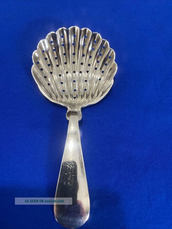 Plain Mothers Gorham 025 Silver Bon Bon Server Candy Nut Spoon Pierced ...