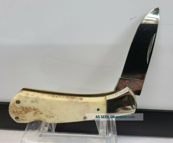 Ka - Bar Lock Back Pocket Knife Model 2715 Smooth Bone | #49374408