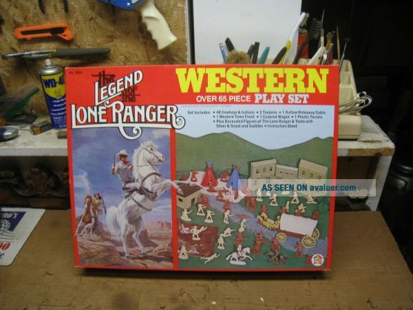 Vintage 1980 The Legend Of The Lone Ranger Western Play Set No. 894 ...