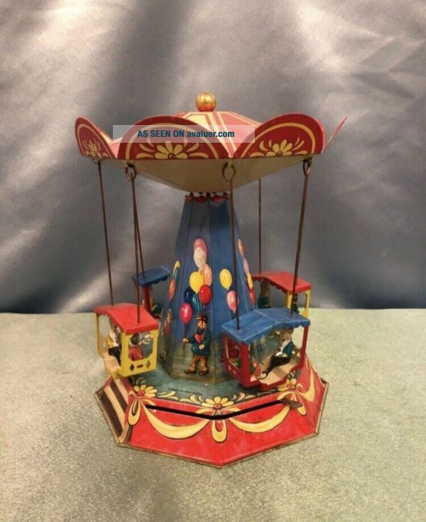 Vintage Made In Germany Moving Circus Tin Toy | #49395047