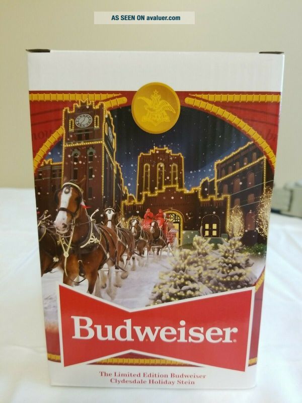 2020 Budweiser Limited Edition Holiday Stein Clydesdale 41st ...