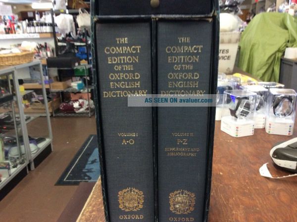 Vintage The Compact Edition Of The Oxford English Dictionary 1971 ...