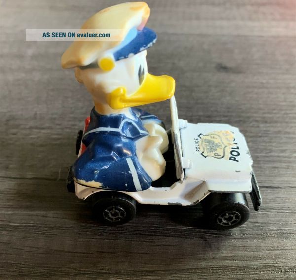 Vintage 1979 Matchbox Disney Donald Duck Police Officer Lesney Jeep ...
