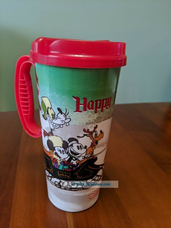 Disney Parks Happy Holidays Plastic Travel Mug With Lid. | #49483072