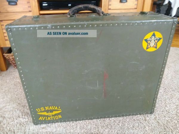 VTG WWII US Navy USN Aviation Seapack HARTMANN Military Suitcase ...