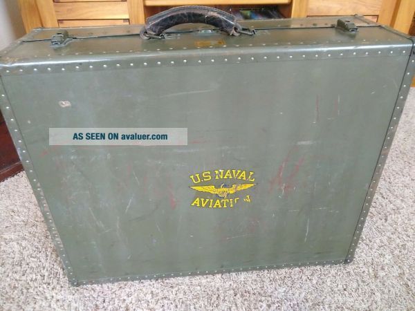 VTG WWII US Navy USN Aviation Seapack HARTMANN Military Suitcase ...