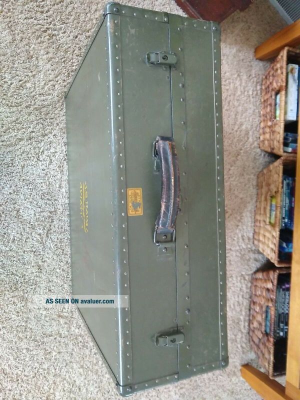 VTG WWII US Navy USN Aviation Seapack HARTMANN Military Suitcase ...