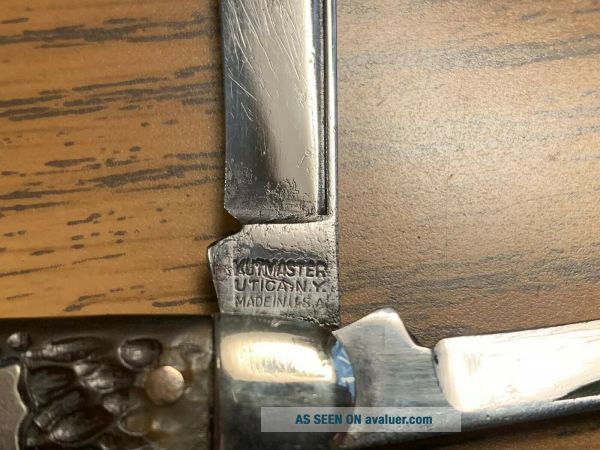 Vintage Kutmaster “O” Folding 2 Blade Pocket Knife Utica NY - 3 3/8 ...