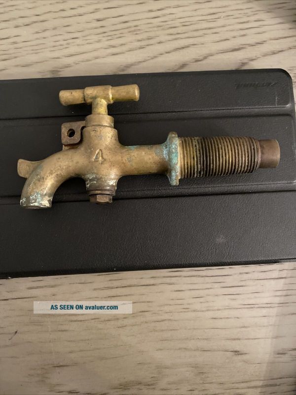 Antique Vintage Brass Barrel Spigot Tap Spout Beer Wine Whiskey Valve ...