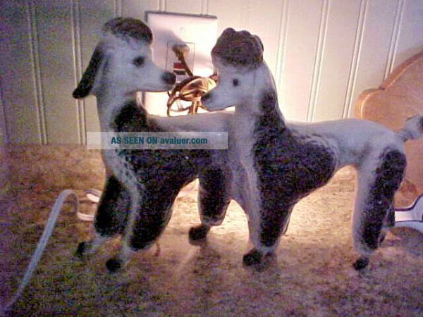 Vintage 60 ' S Poodle Dog TV Or Night Light Lamp - Ceramic 10 " High ...