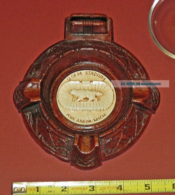 U Of M Wolverines Vintage Ashtray - Michigan Stadium, Ann Arbor - The ...