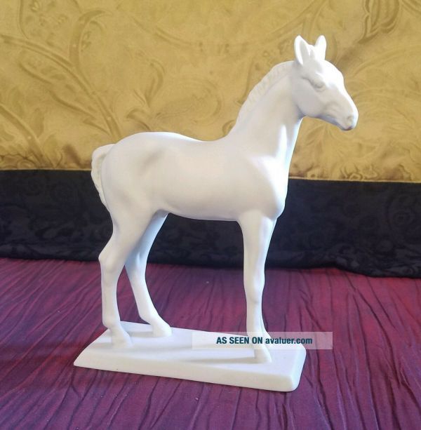Boehm Vintage White Porcelain Horse Foal Statue Figurine | #49633043
