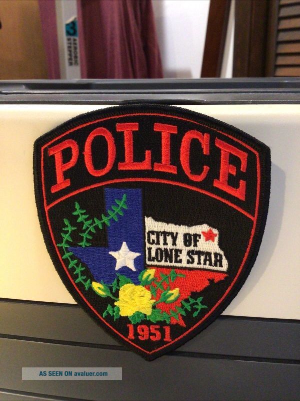 Texas City Of Lone Star Police Patch | #49709114