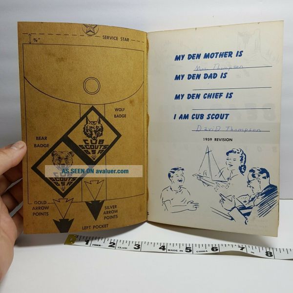 Bear Cub Scout Book Boy Scouts America Vintage 1960s | #49709430
