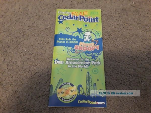 Cedar Point 2008 Park Guide Map | #49729389