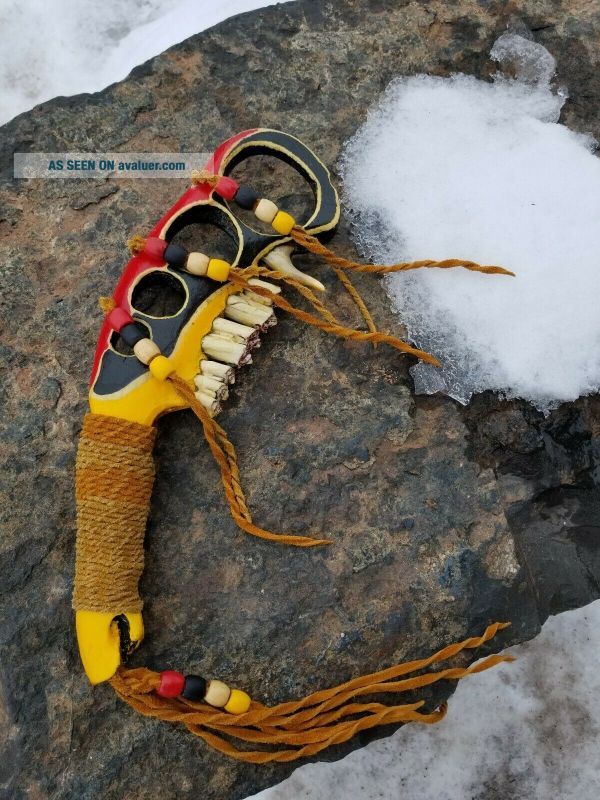 Chippewa Indian Primitive Native American Medicine Man Jaw Bone ...