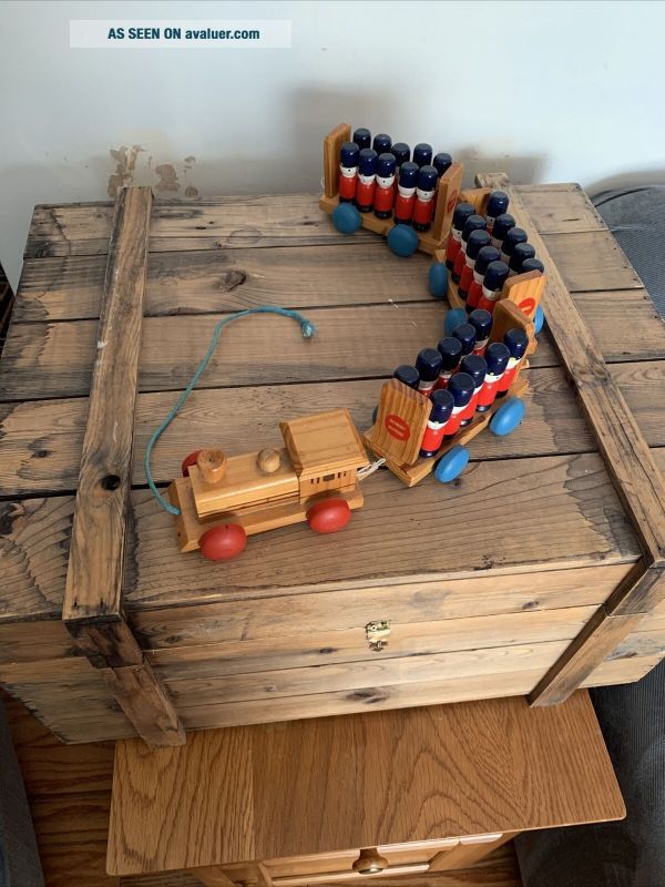 Chadwick Set Of 30 Wooden Toy Soldiers With Train | #49787633