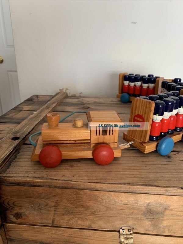 Chadwick Set Of 30 Wooden Toy Soldiers With Train | #49787633